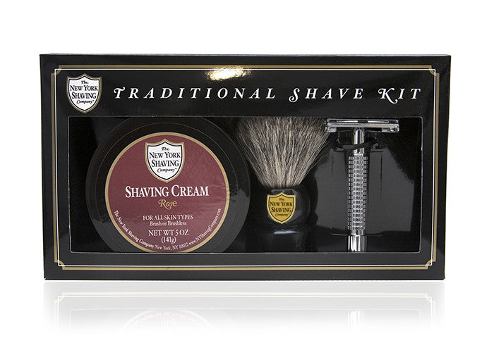 Rose Traditional Shave Kit – The New York Shaving Company
