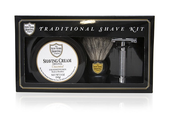 Unscented Traditional Shave Kit – The New York Shaving Company