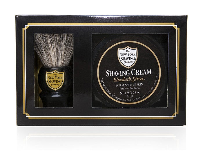 Elizabeth Street Shaving Cream and Brush Kit – The New York Shaving Company
