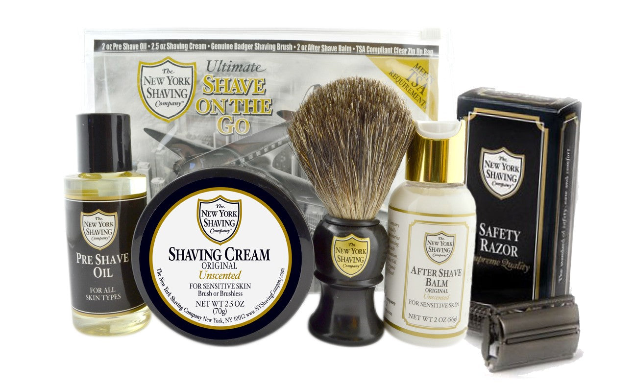 Ultimate Shave On the Go w/ Safety Razor – The New York Shaving Company